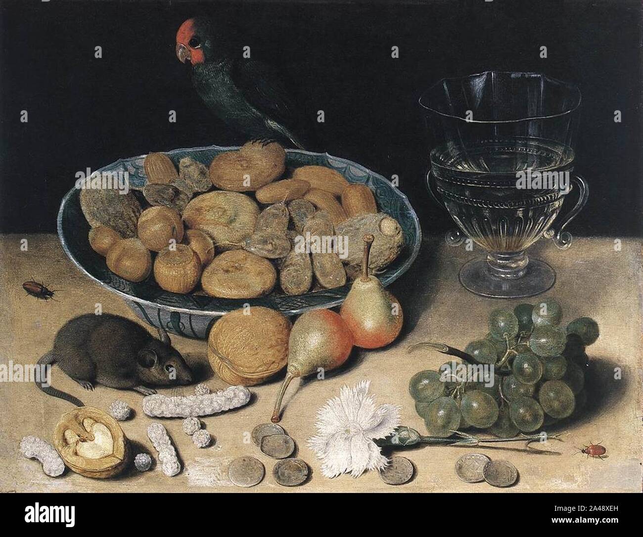 George Flegel Dessert Still-Life Stock Photo - Alamy
