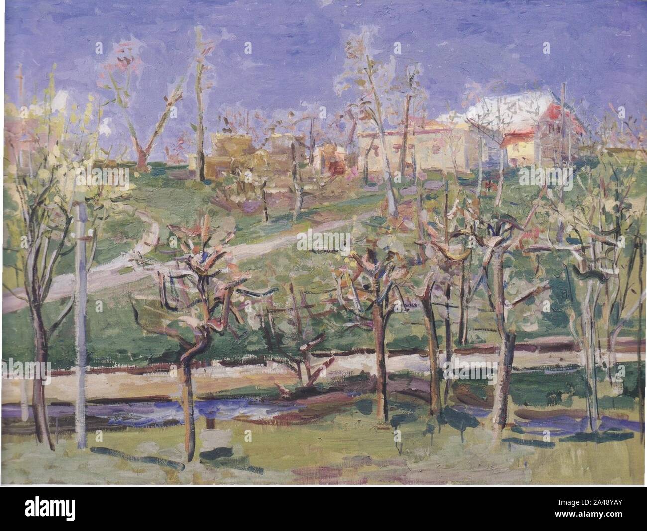 Felix Esterl - Landschaft bei Lind-Sternberg II - 1931 Stock Photo - Alamy