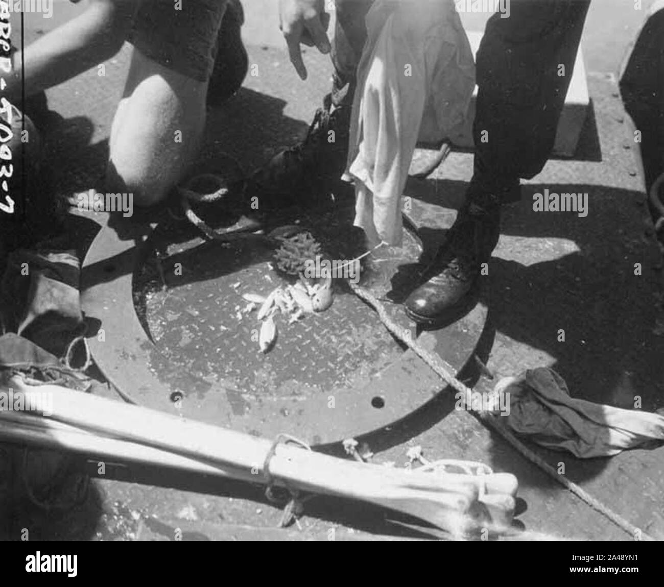 Fish sampling Black and White Stock Photos & Images - Alamy
