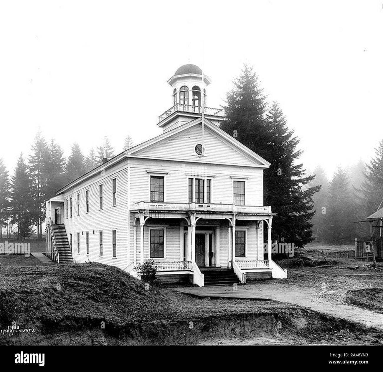 First Washington state capitol building, Olympia, as it appeared in ...