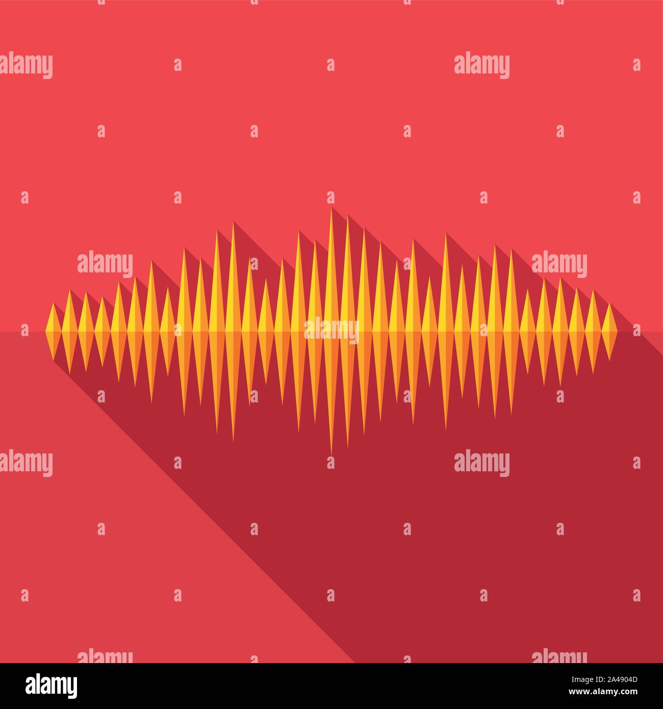 Flat long shadow music wave icon Stock Vector Image & Art - Alamy