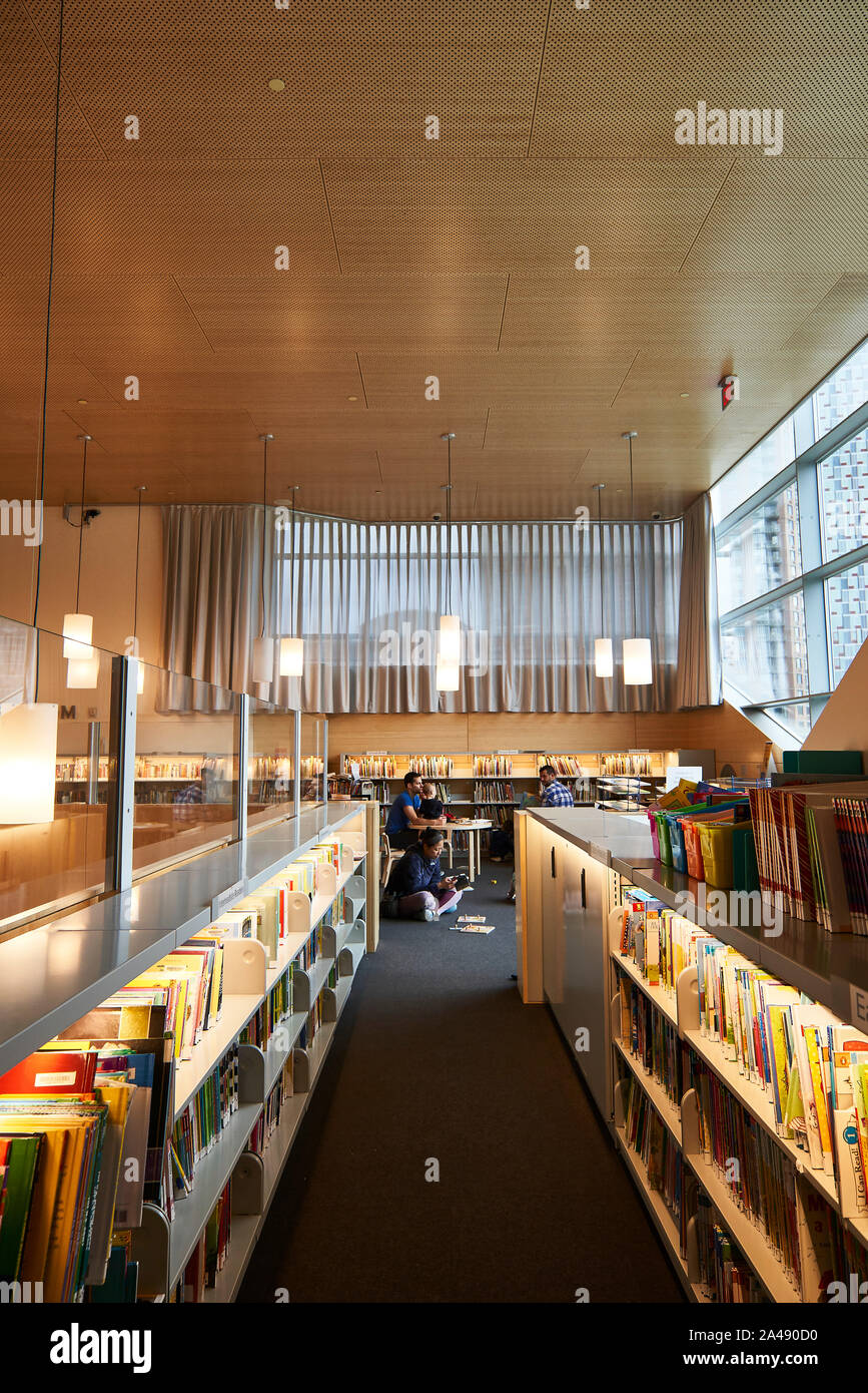 Hunters Point Community Library, designed by Steven Holl Architects ...