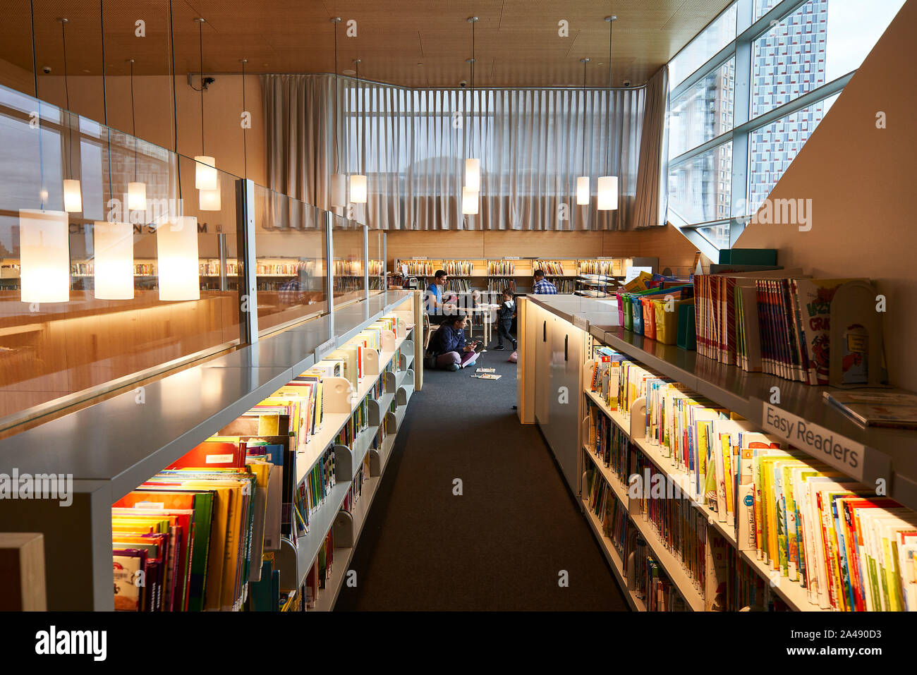 Hunters Point Community Library, designed by Steven Holl Architects ...