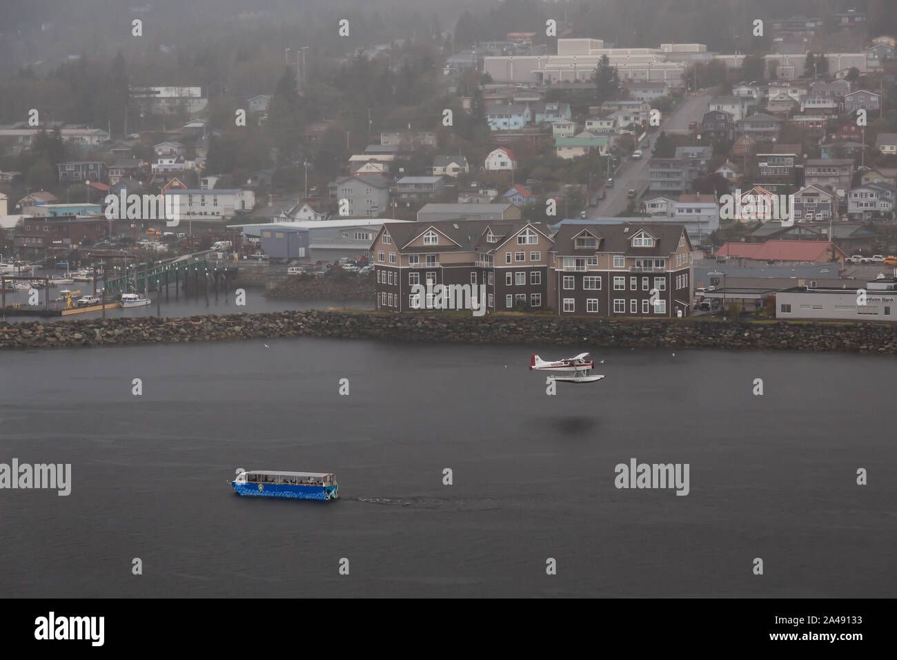 Ketchikan, Alaska, United States - September 26, 2019: Beautiful Aerial ...