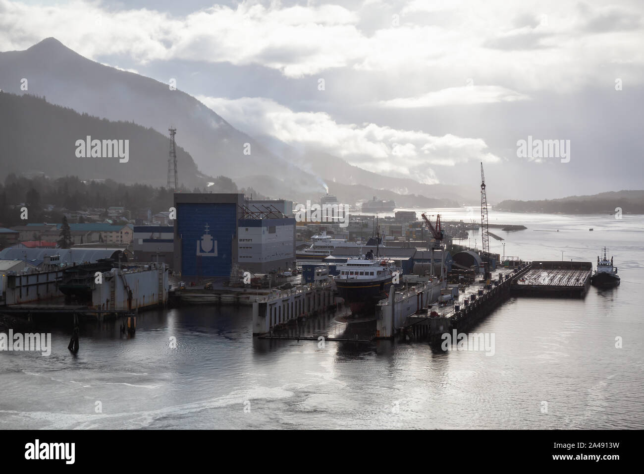 Ketchikan, Alaska, United States - September 26, 2019: Beautiful Aerial ...