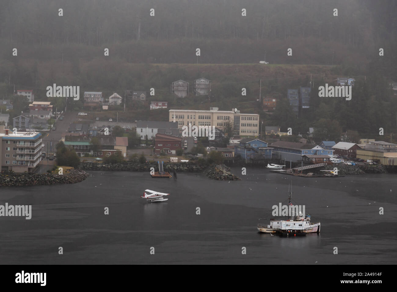 Ketchikan, Alaska, United States - September 26, 2019: Beautiful Aerial ...