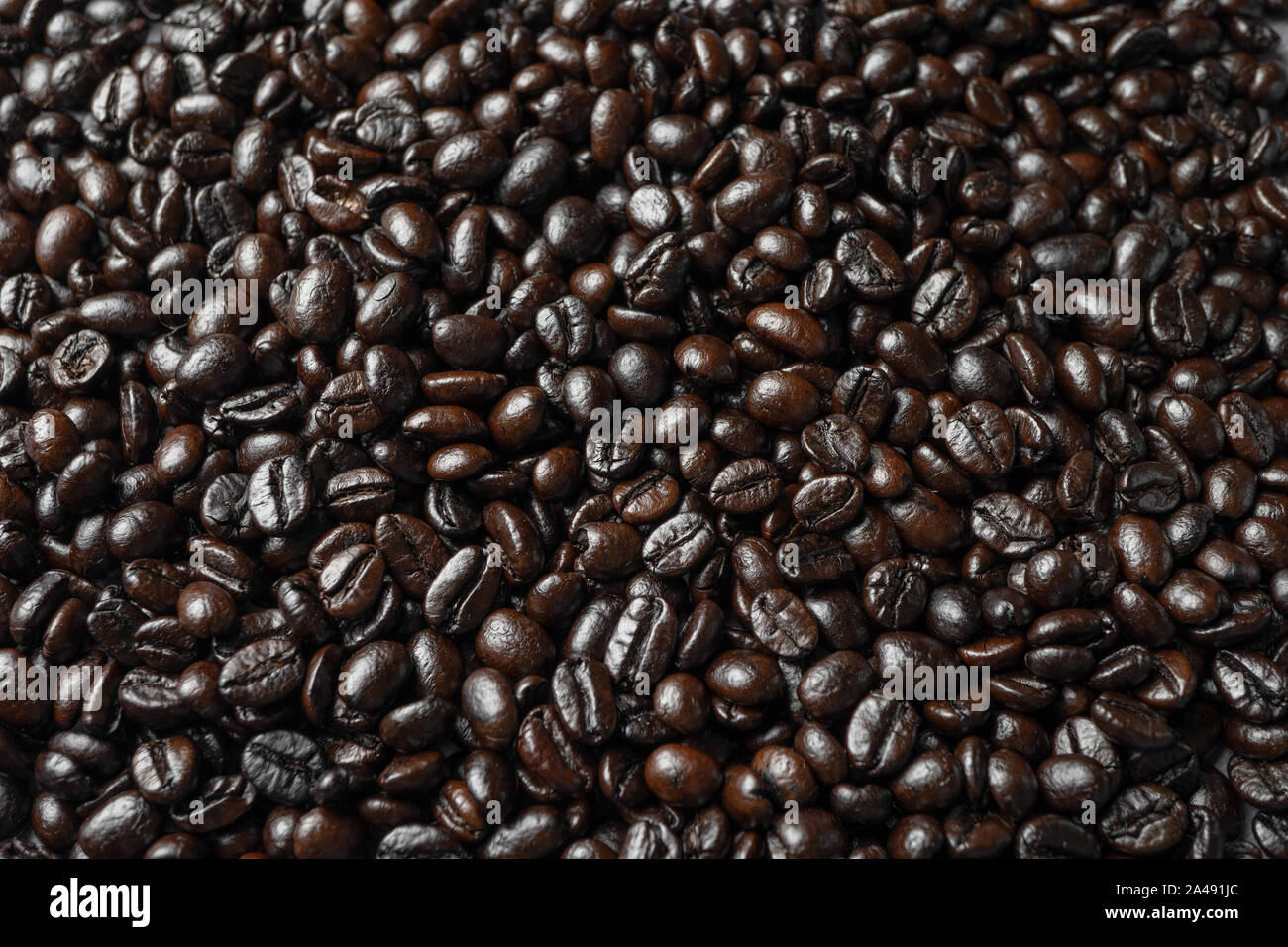 Fresh coffee beans seed, texture background, full wallpaper Stock Photo ...