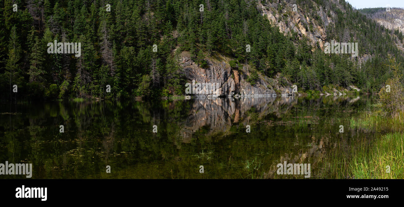 Beautiful Panoramic View of Crown Lake in Marble Canyon Provincial Park ...
