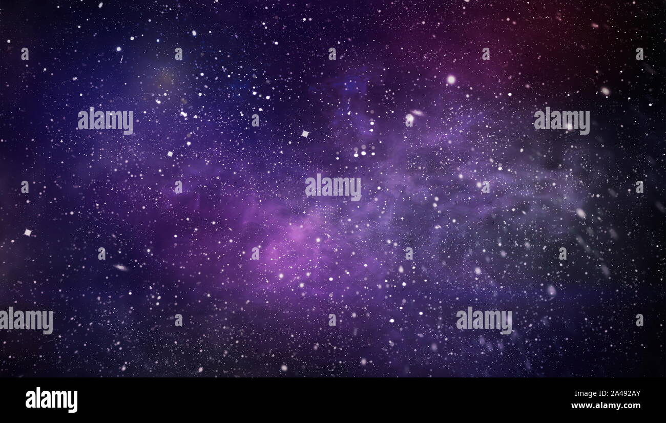 Colorful Starry Night Sky Outer Space background, Starry outer space ...