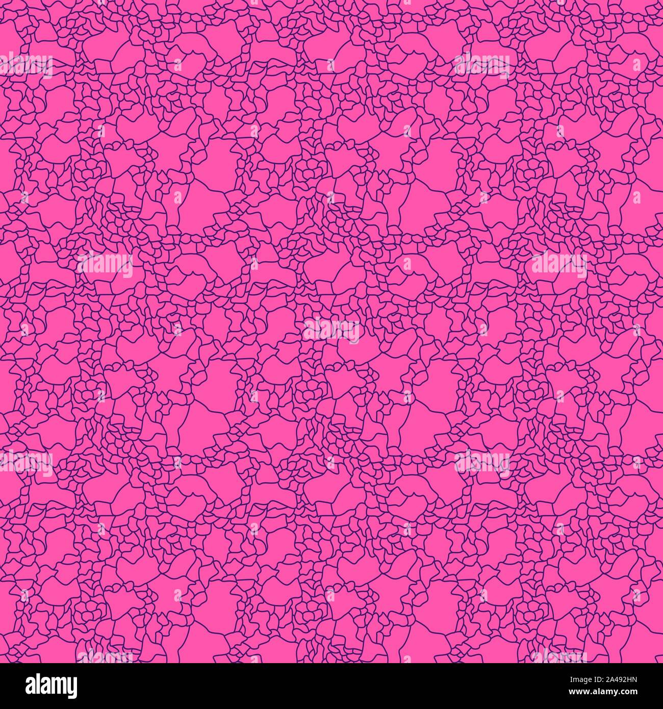 Seamless abstract pattern with lines in violet color on the pink ...