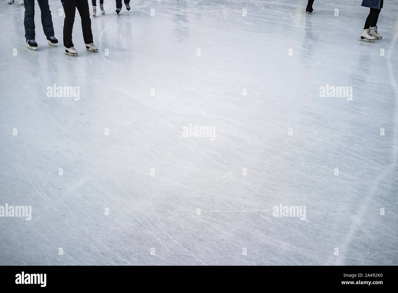 Group of people in skating on ice hi-res stock photography and images ...