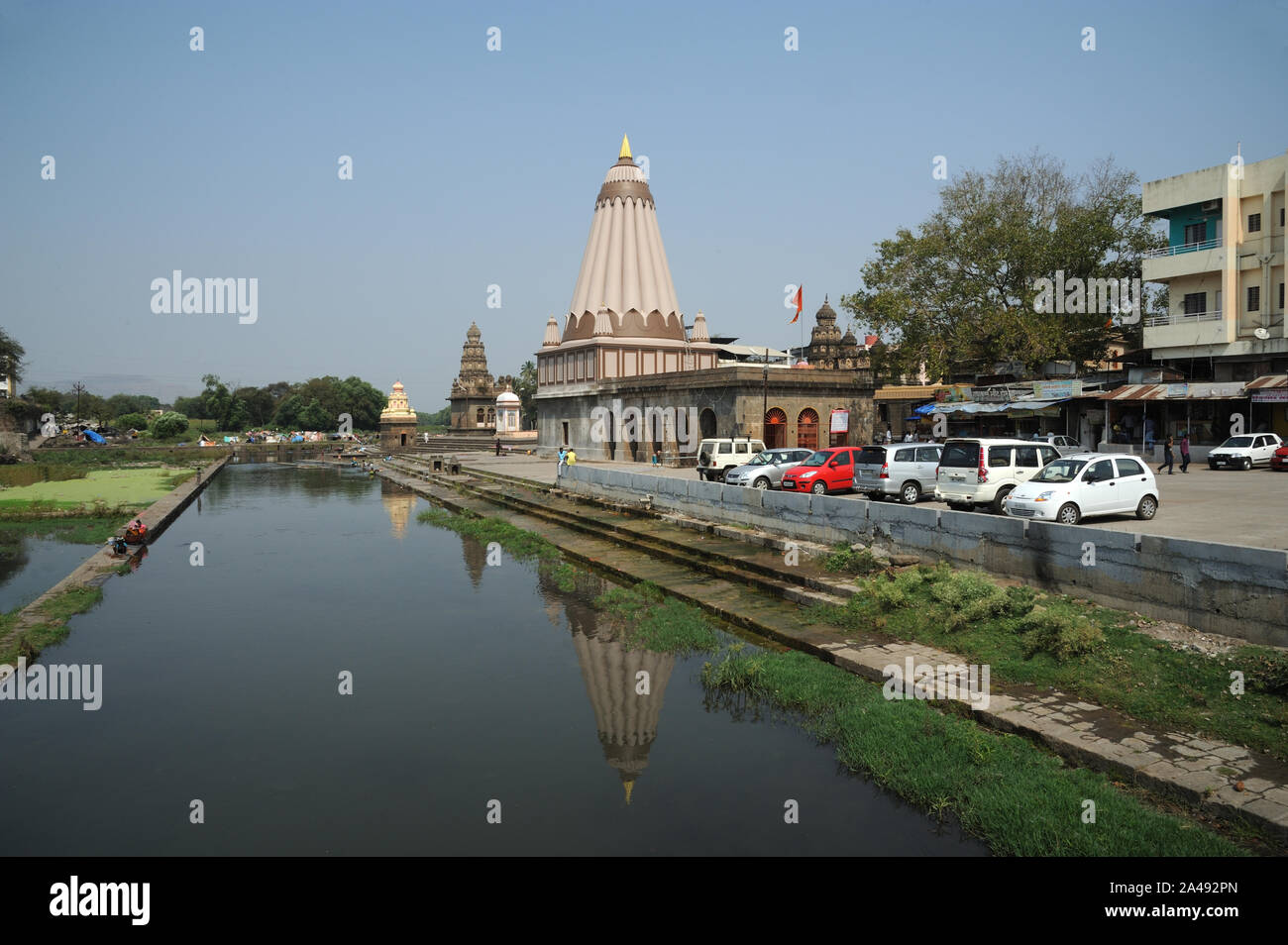 Wai, Maharashtra; India; Southeast Asia : Mahaganpati Hindu temple on ...