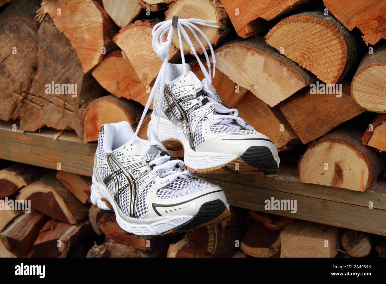 Running Shoes Hanging