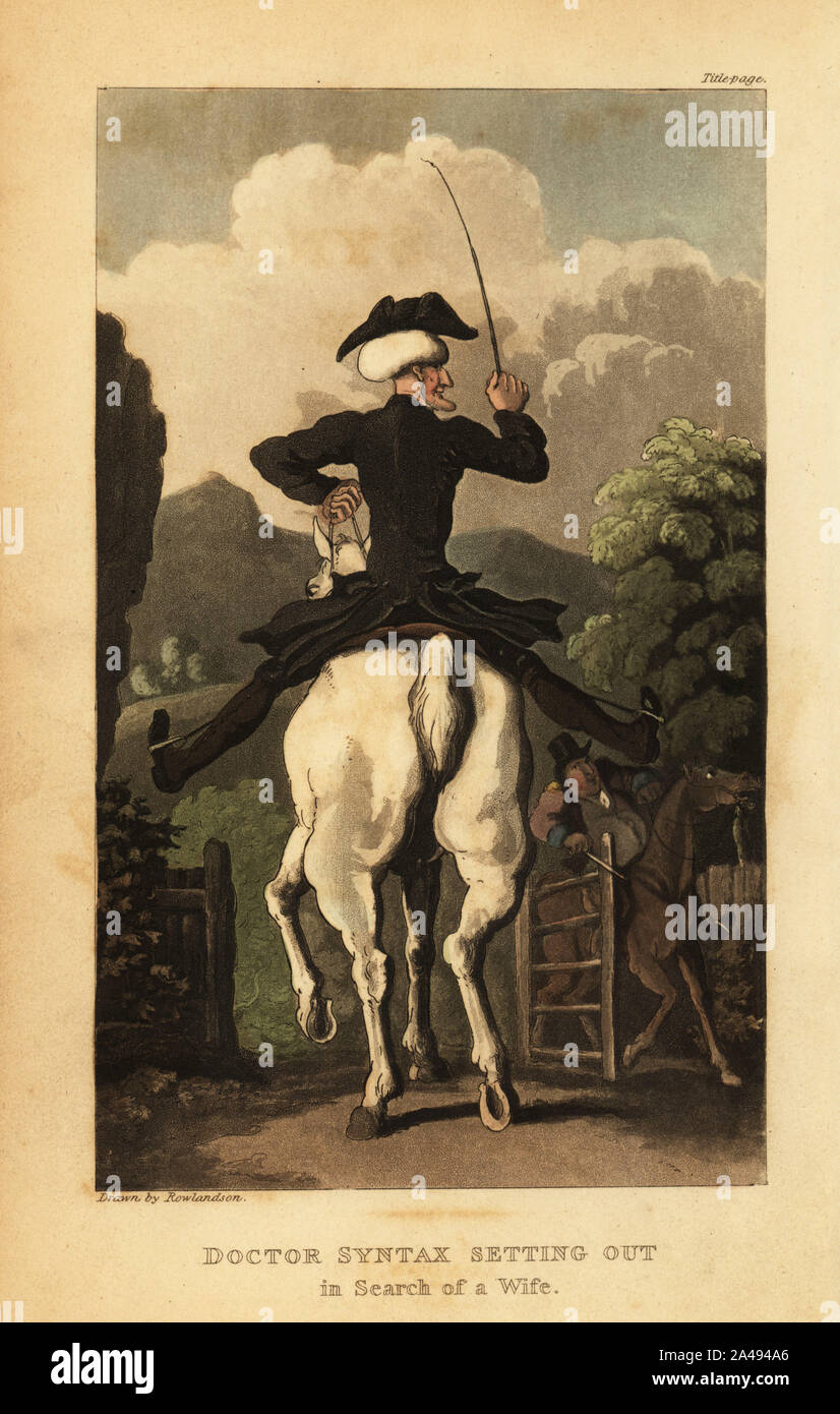 Dr syntax setting out in search of a wife hi-res stock photography and ...