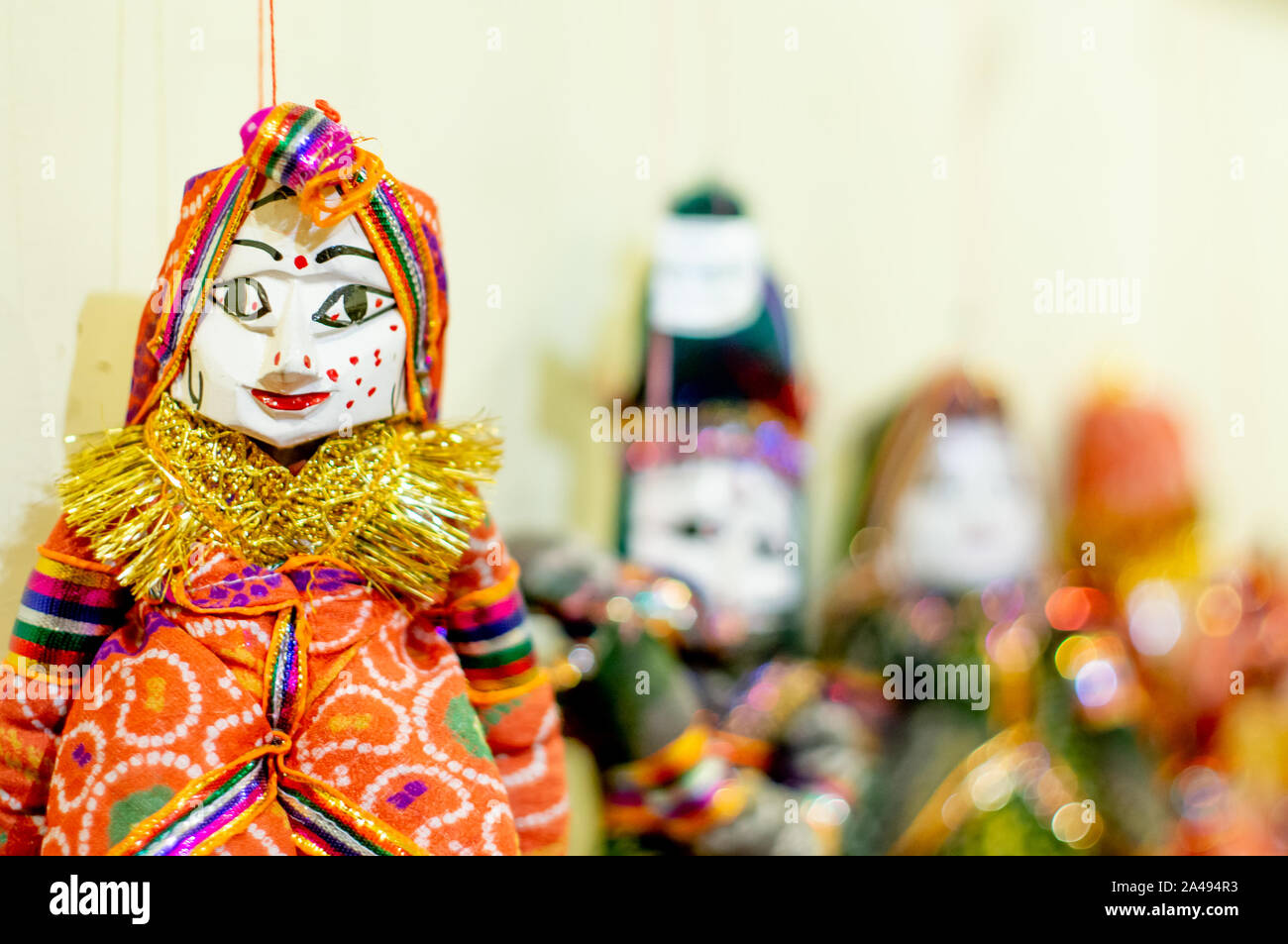 Traditional rajasthani puppets shot with a shallow depth of feild Stock ...
