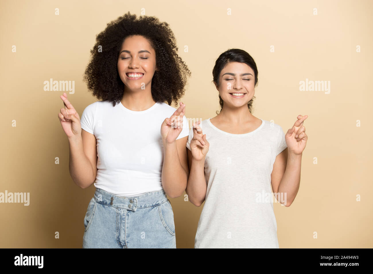 Cross gesture hi-res stock photography and images - Alamy