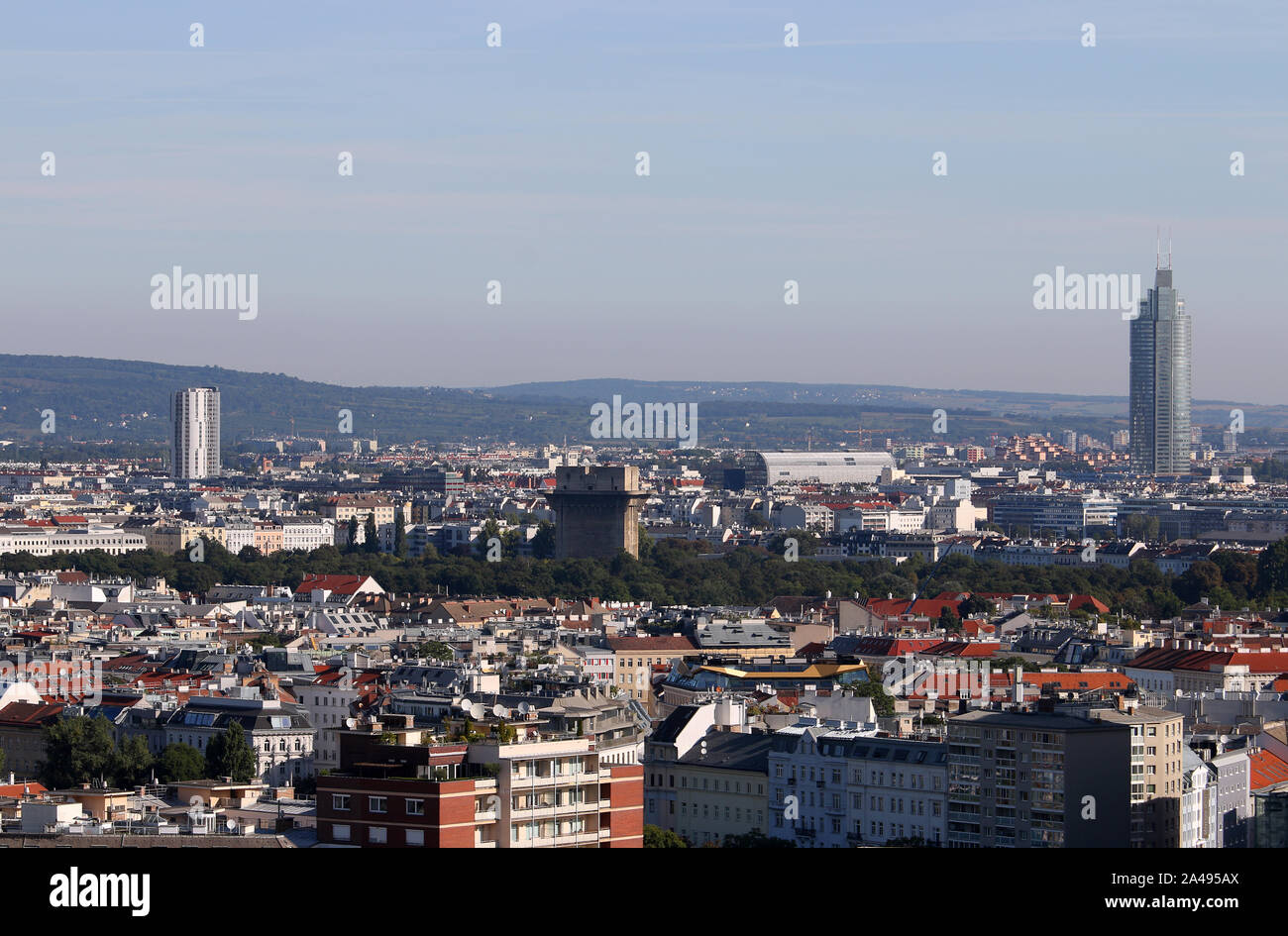 Vienna Skyline With Skyscrapers High Resolution Stock Photography and ...