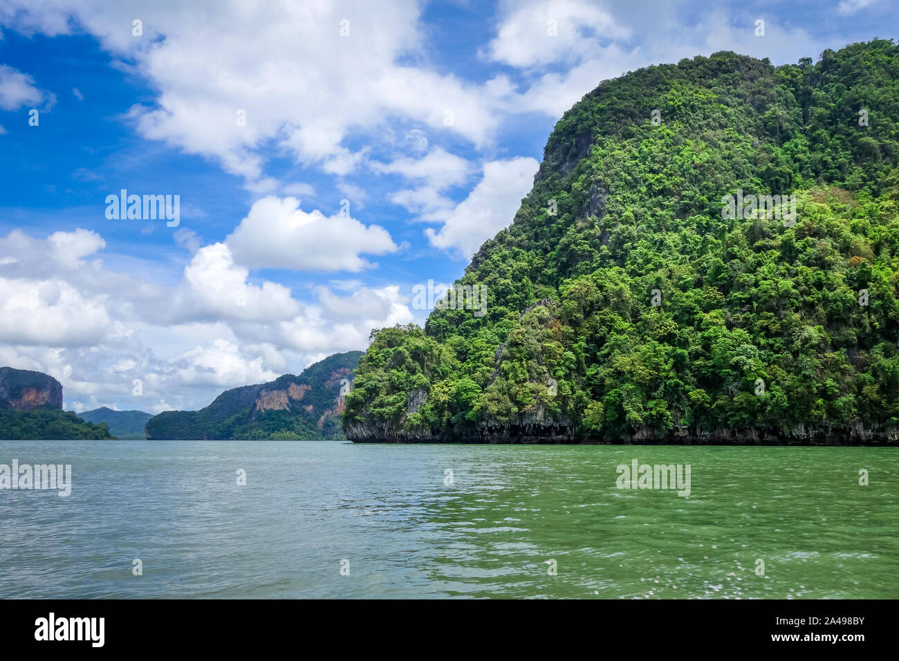 Phang Nga Bay limestone cliffs in Thailand Stock Photo - Alamy