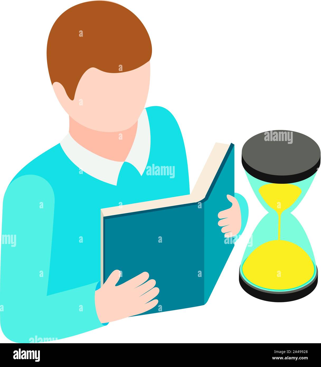 Exam preparation icon, isometric style Stock Vector Image & Art - Alamy