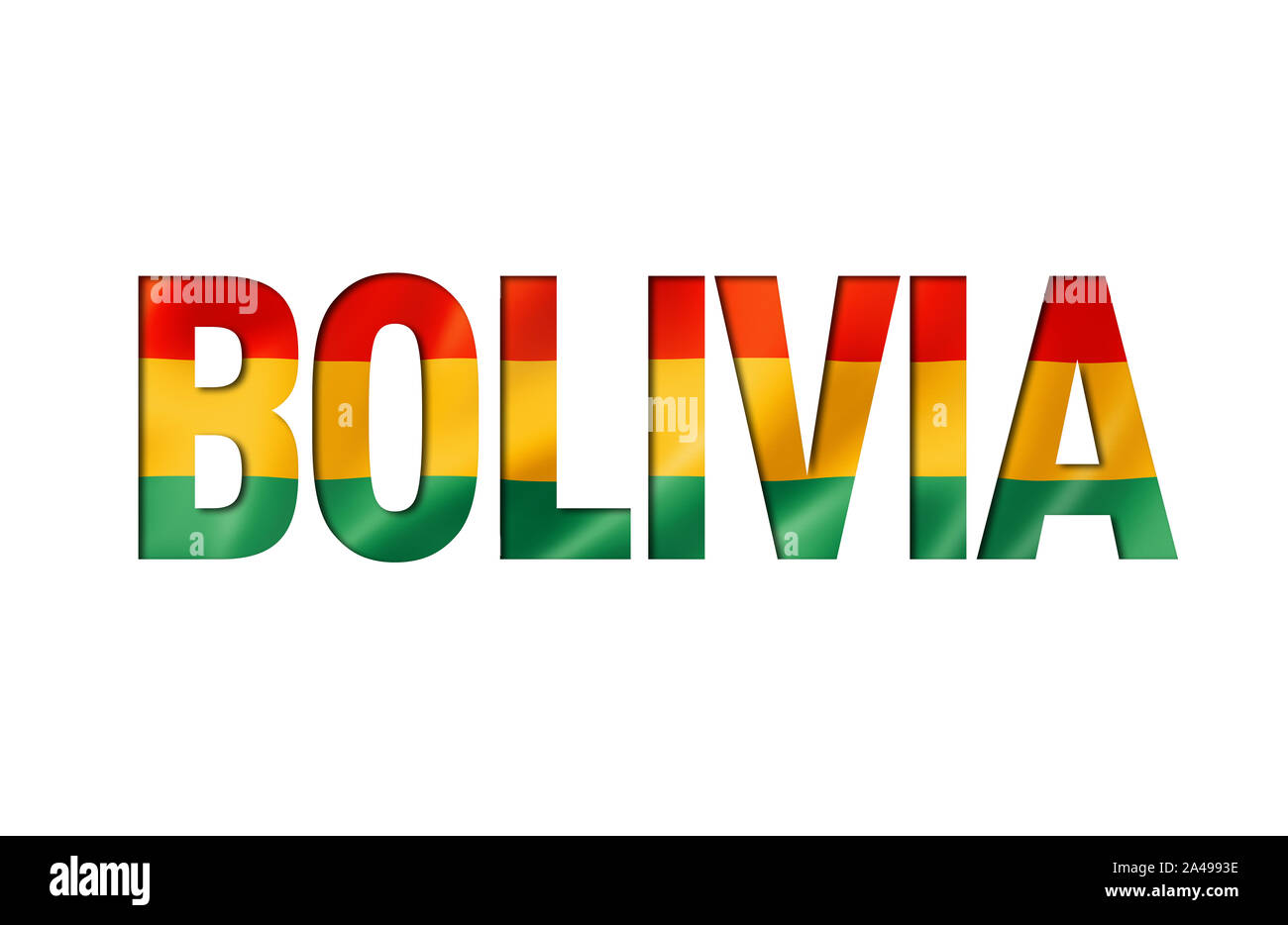 bolivian flag text font. bolivia symbol background Stock Photo - Alamy