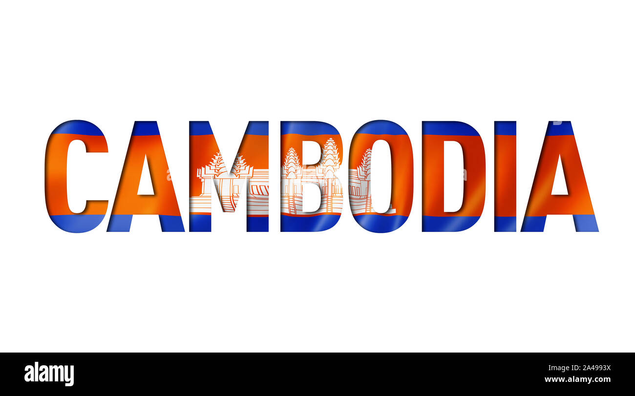 cambodian flag text font. cambodia symbol background Stock Photo - Alamy