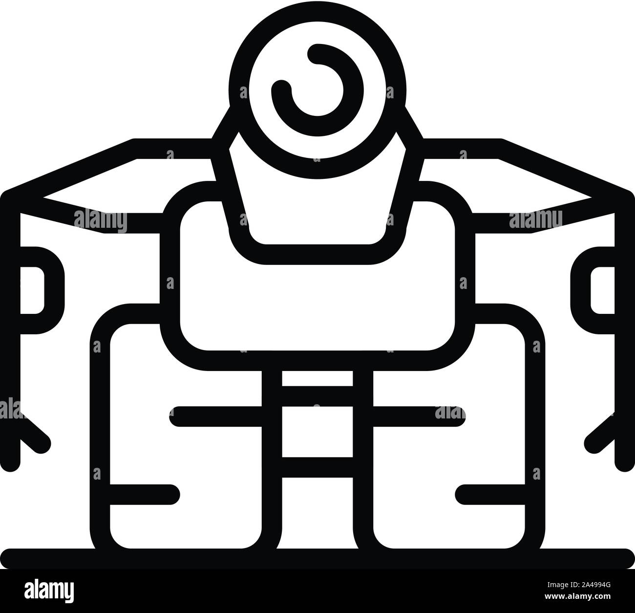 Wheels robot icon, outline style Stock Vector Image & Art - Alamy