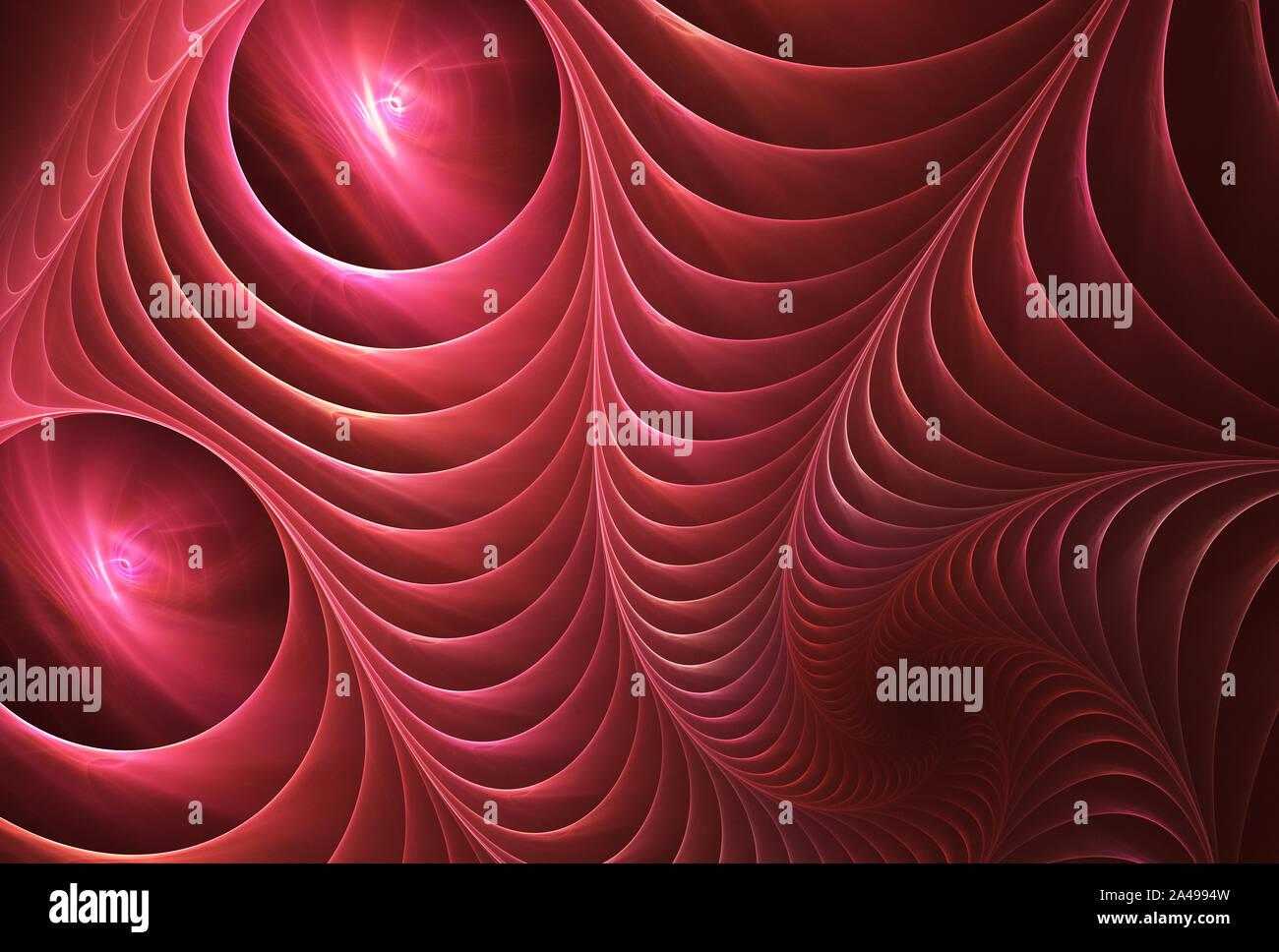 Abstract Color Dynamic Background With Lighting Effect Fractal Art
