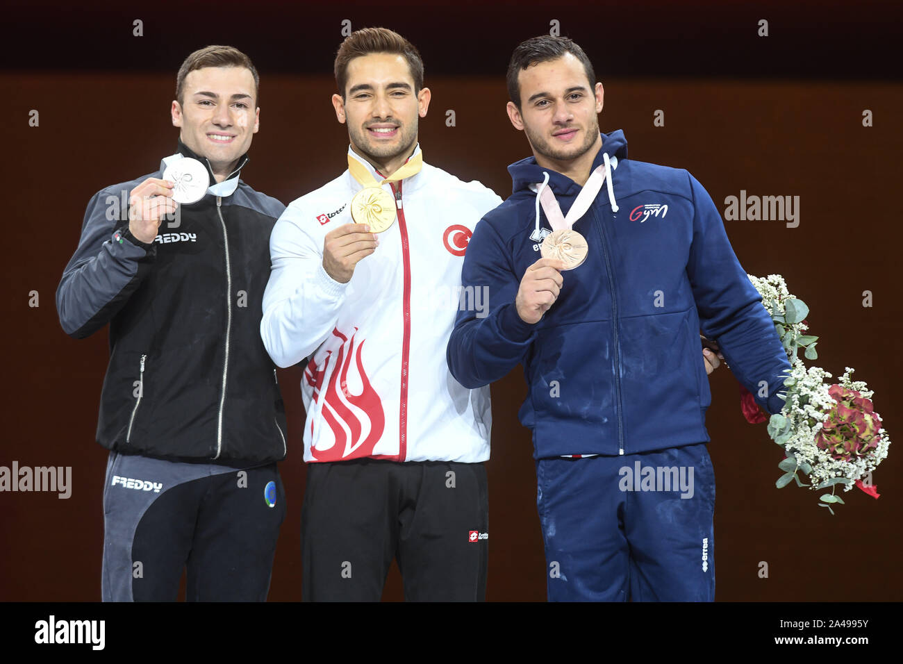 Stuttgart, Germany. 12th Oct, 2019. MARCO LODADIO from Italy, IBRAHIM ...