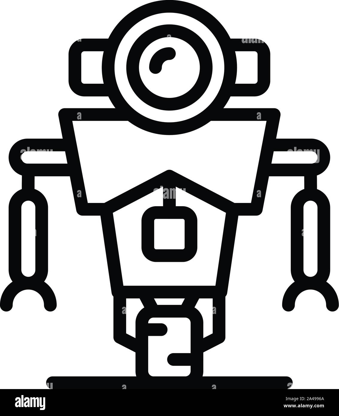 Science robot icon, outline style Stock Vector Image & Art - Alamy