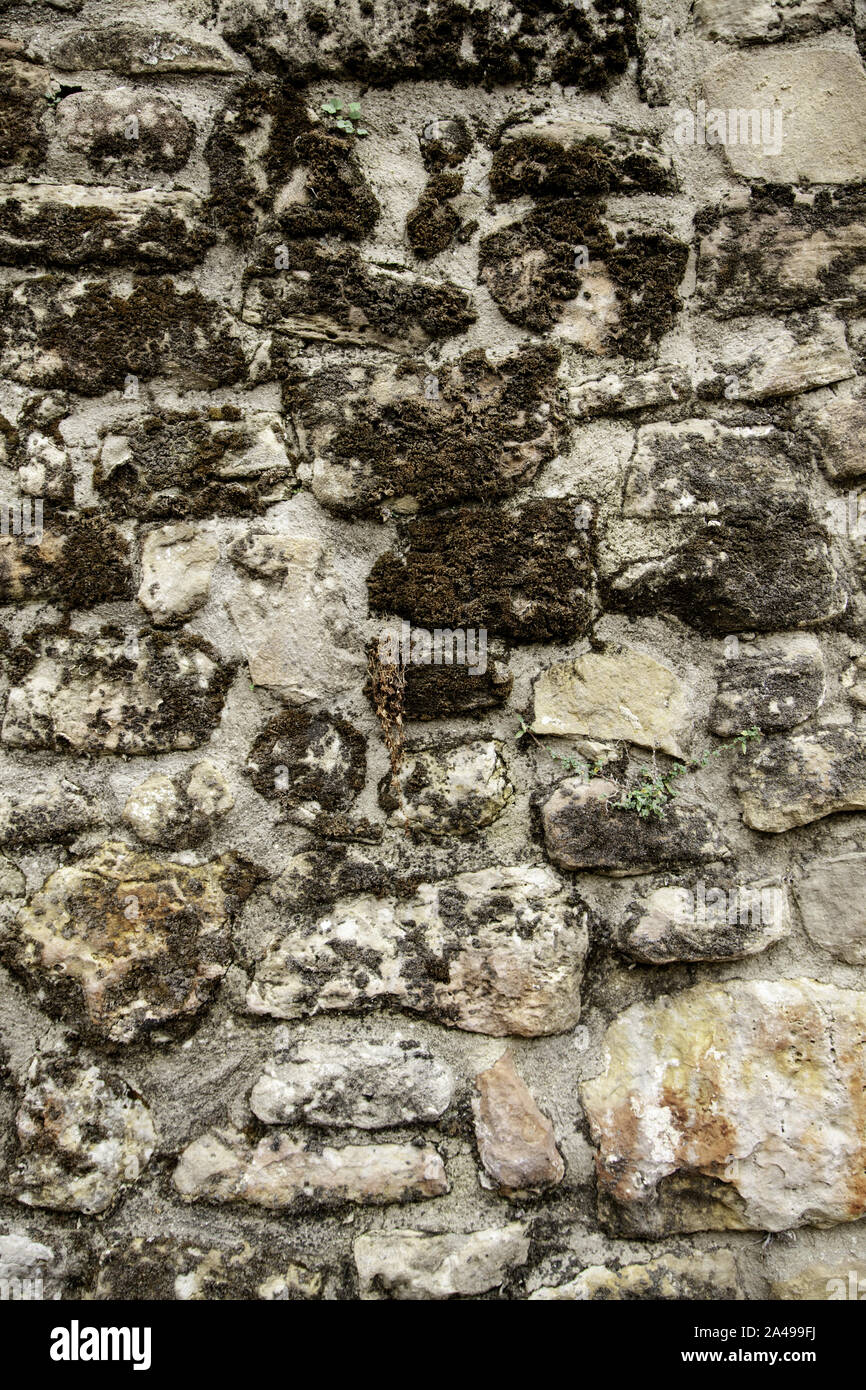 Stone wall in urban street, construction and architecture, textures ...