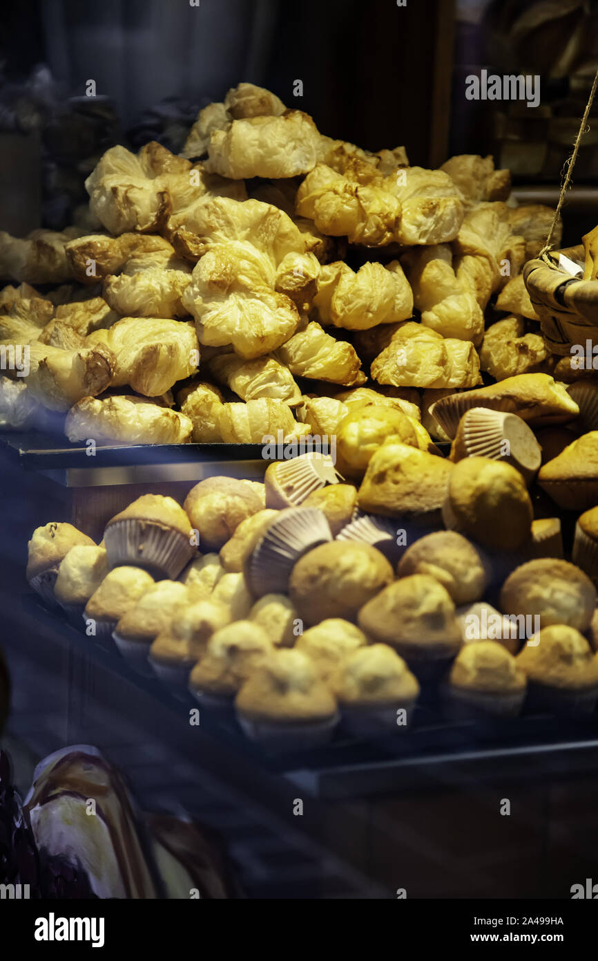 Pastry muffins, sweets and desserts, processed food Stock Photo - Alamy