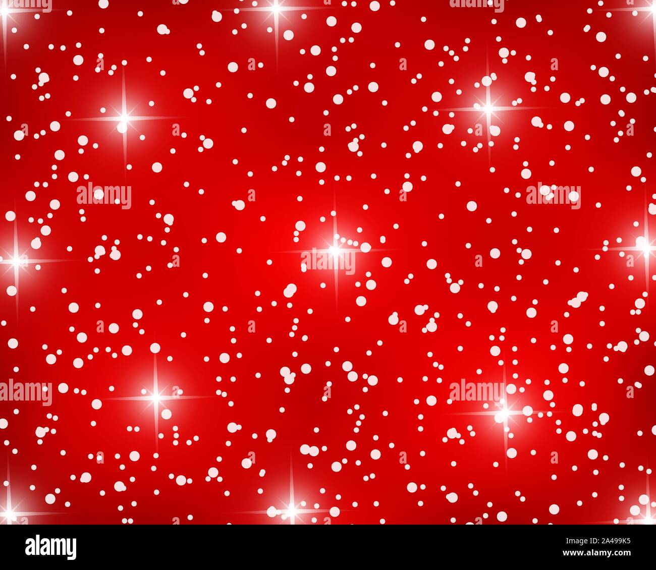 Christmas red shiny background with snowflakes and stars Stock Vector ...