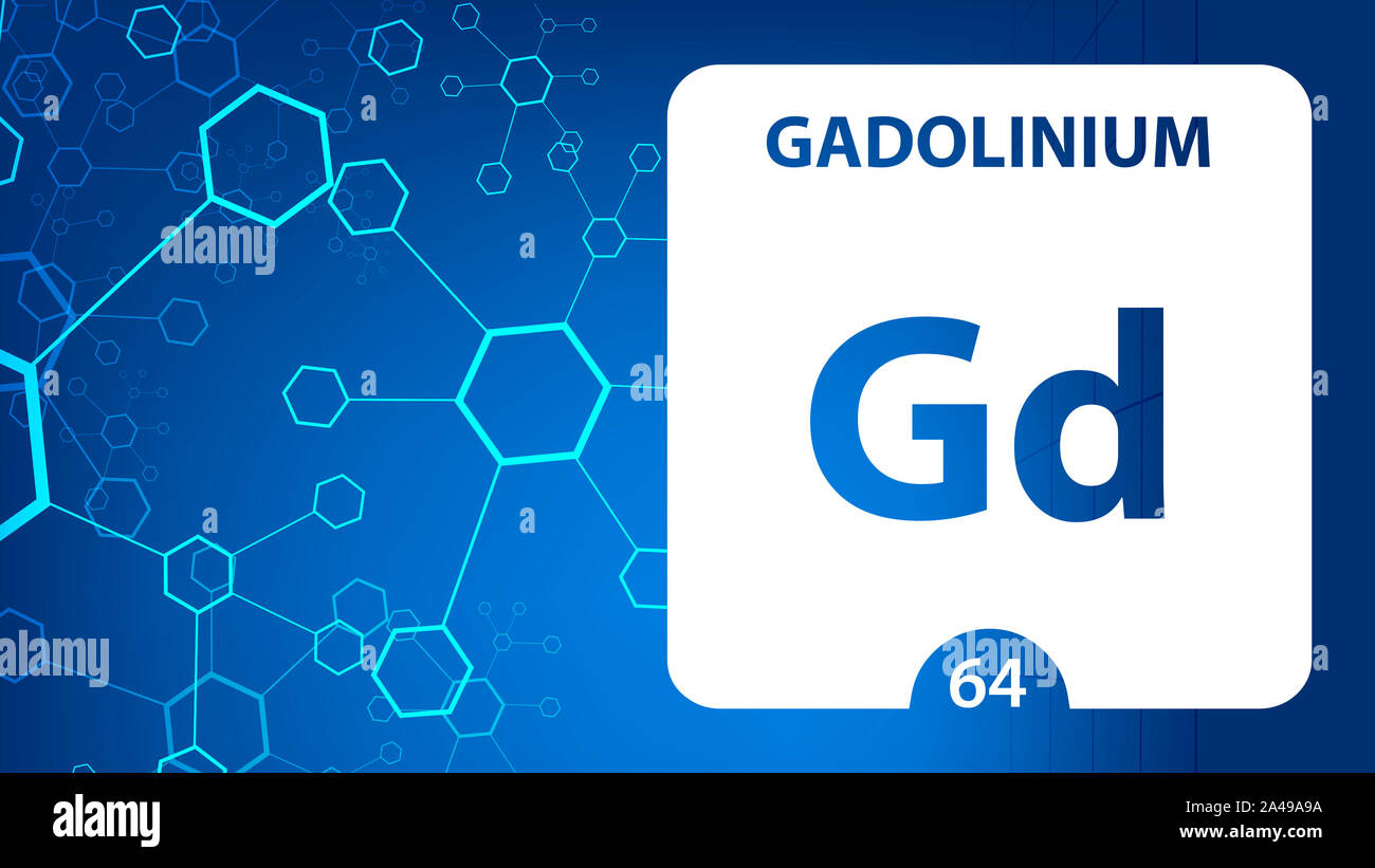 Gadolinium 64 element. Alkaline earth metals. Chemical Element of ...