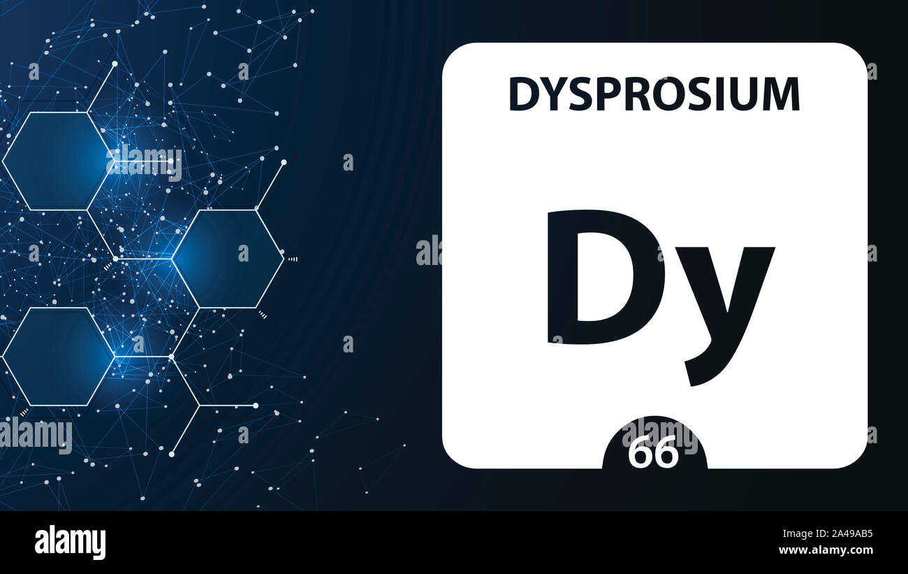 Dysprosium 66 element. Alkaline earth metals. Chemical Element of ...
