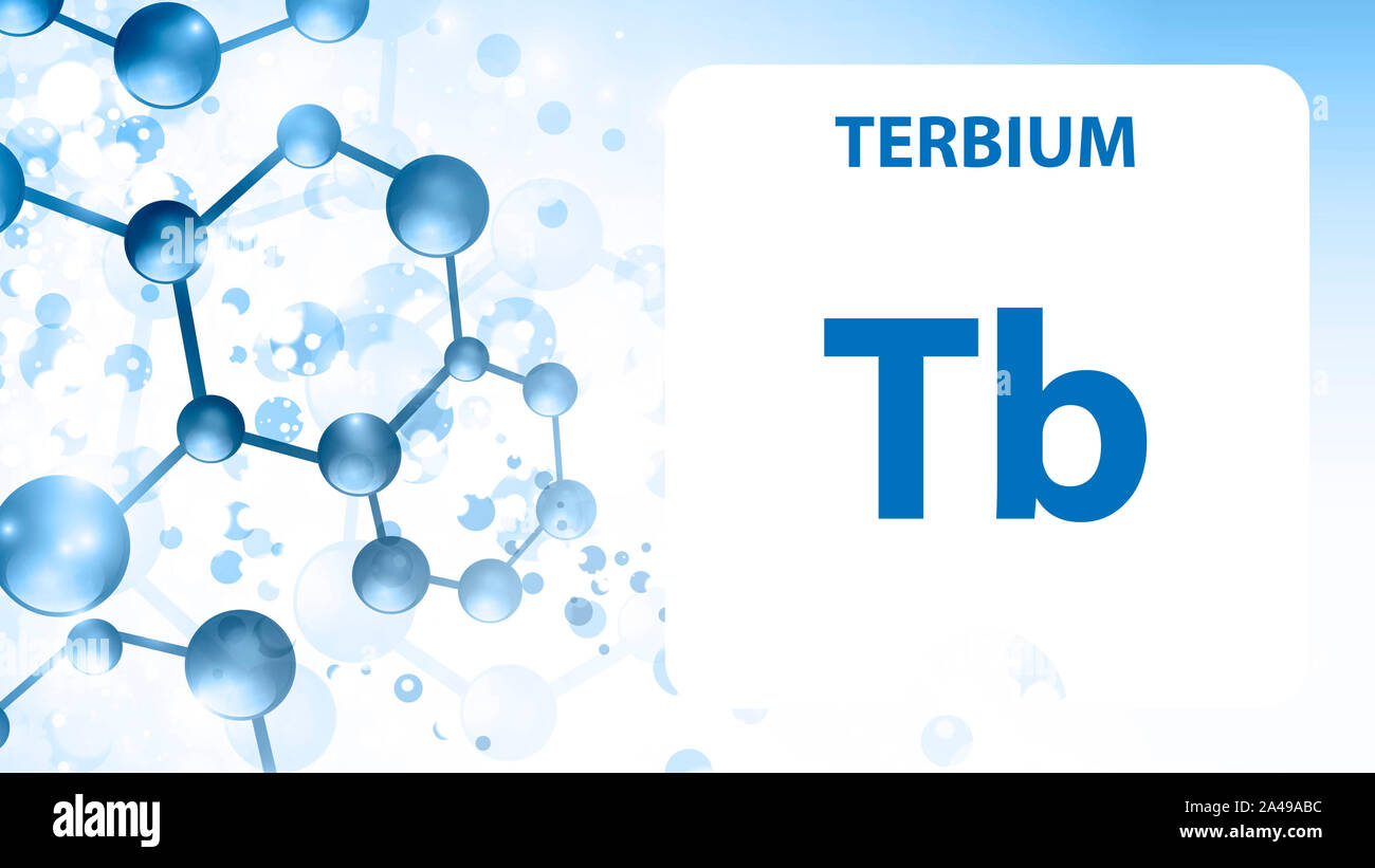 Terbium 65 element. Alkaline earth metals. Chemical Element of ...