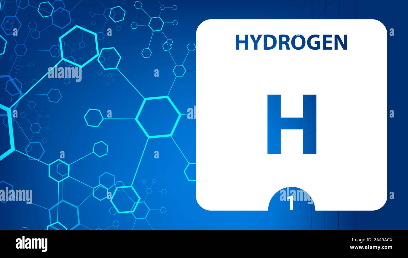 Hydrogen Chemical Element Periodic Table Stock Photos & Hydrogen ...