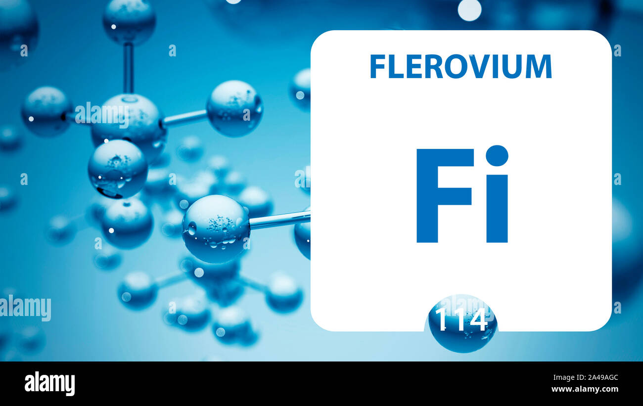 Flerovium 114 element. Alkaline earth metals. Chemical Element of ...