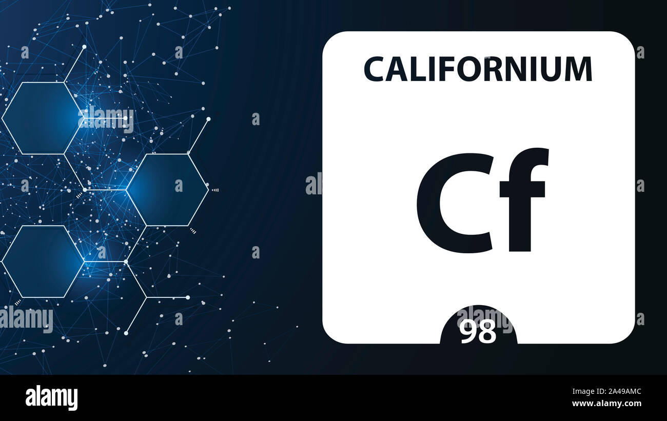 Californium 98 element. Alkaline earth metals. Chemical Element of ...