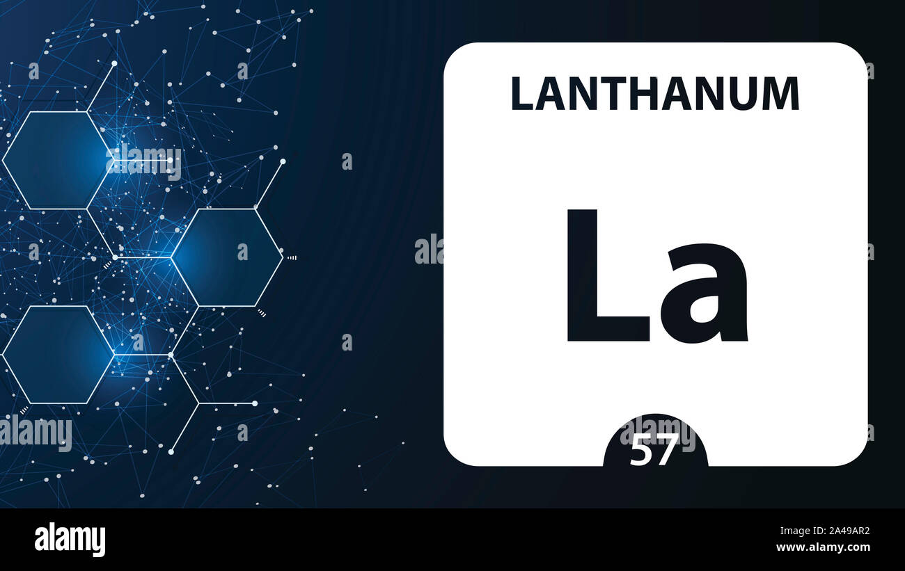 Symbol chemical element lanthanum hi-res stock photography and images ...