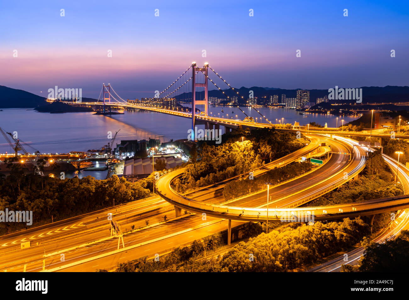 Tsing ma suspension bridge hi-res stock photography and images - Alamy