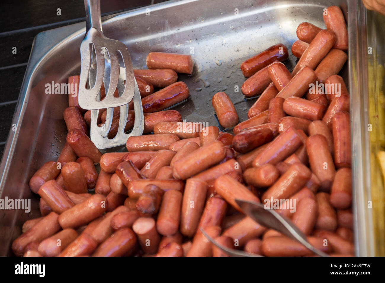 Full pan of Wurstel4 Stock Photo - Alamy