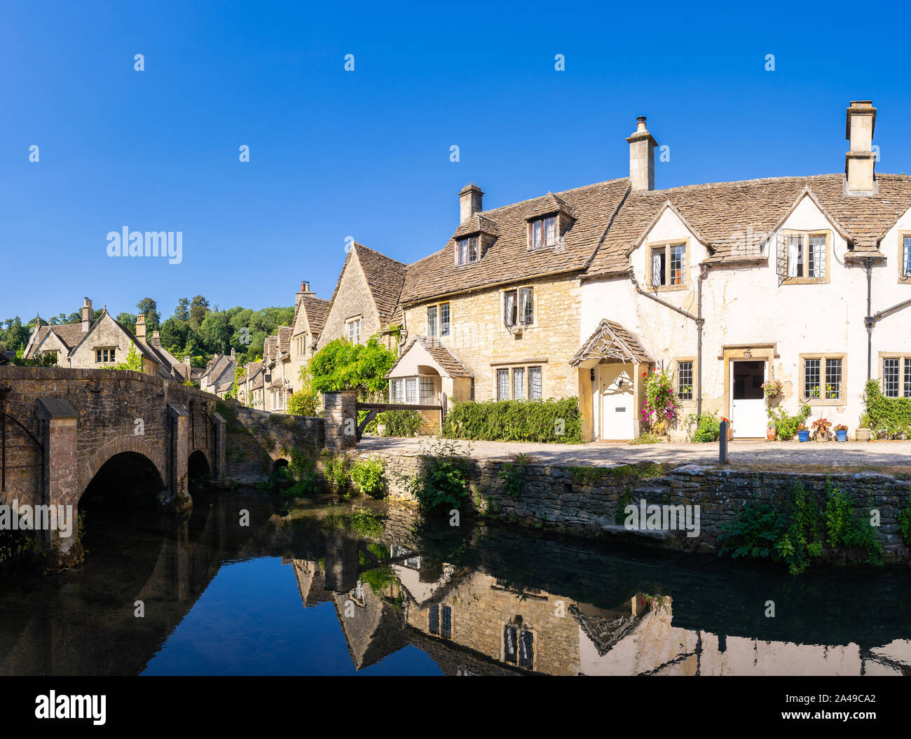 Castle Combe village in Cotswolds England UK Stock Photo - Alamy