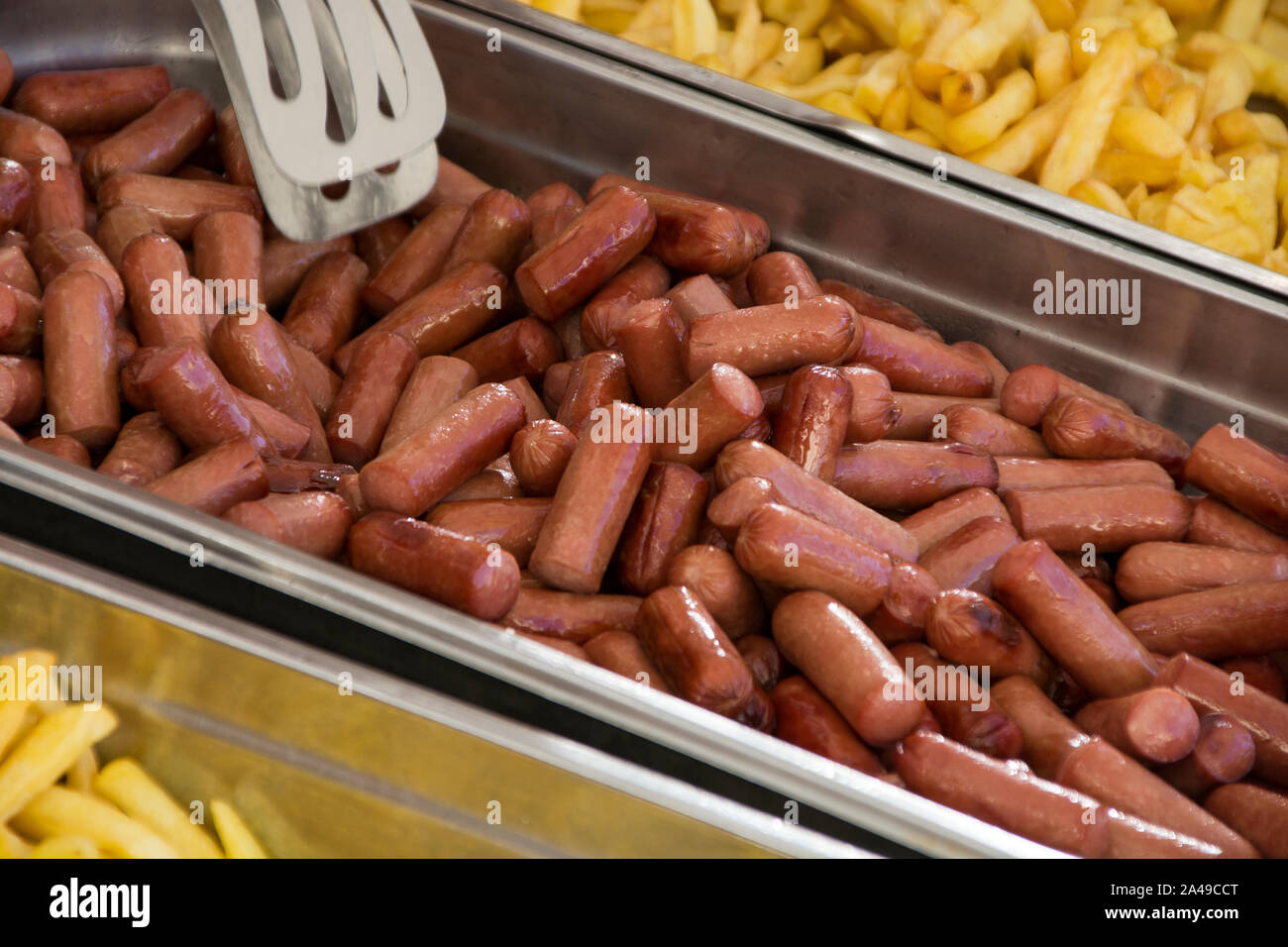 Full pan of Wurstel 6 Stock Photo - Alamy
