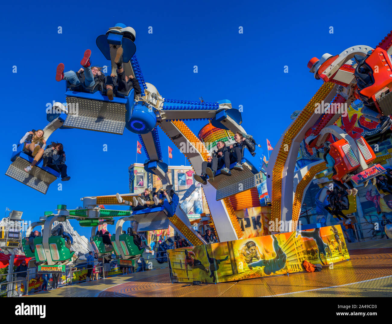 Fun ride on the Oktoberfest, Munich, Upper Bavaria, Bavaria, Germany ...