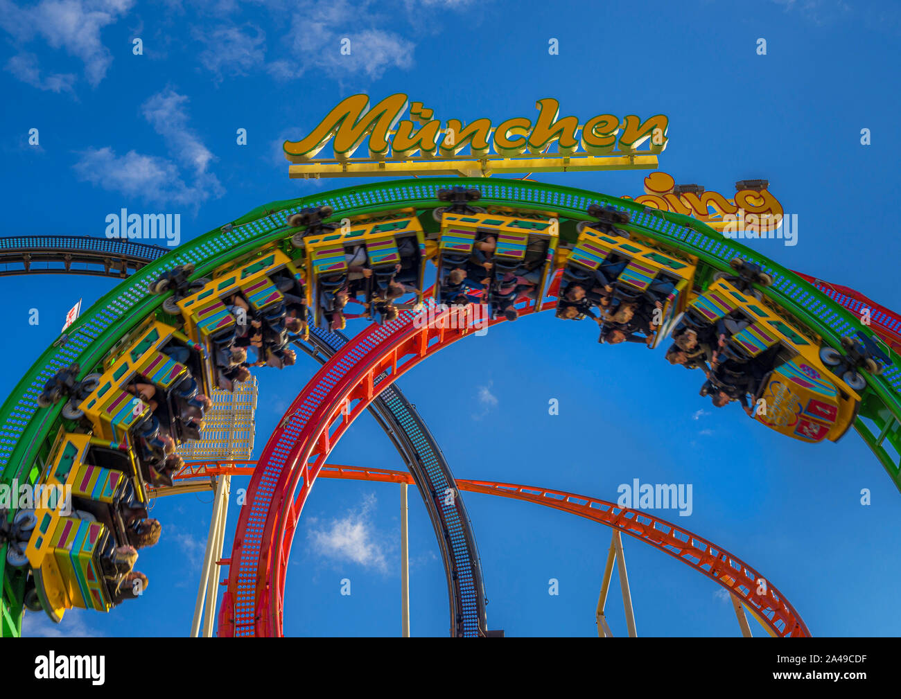 Roller coaster olympia looping hi-res stock photography and images - Alamy