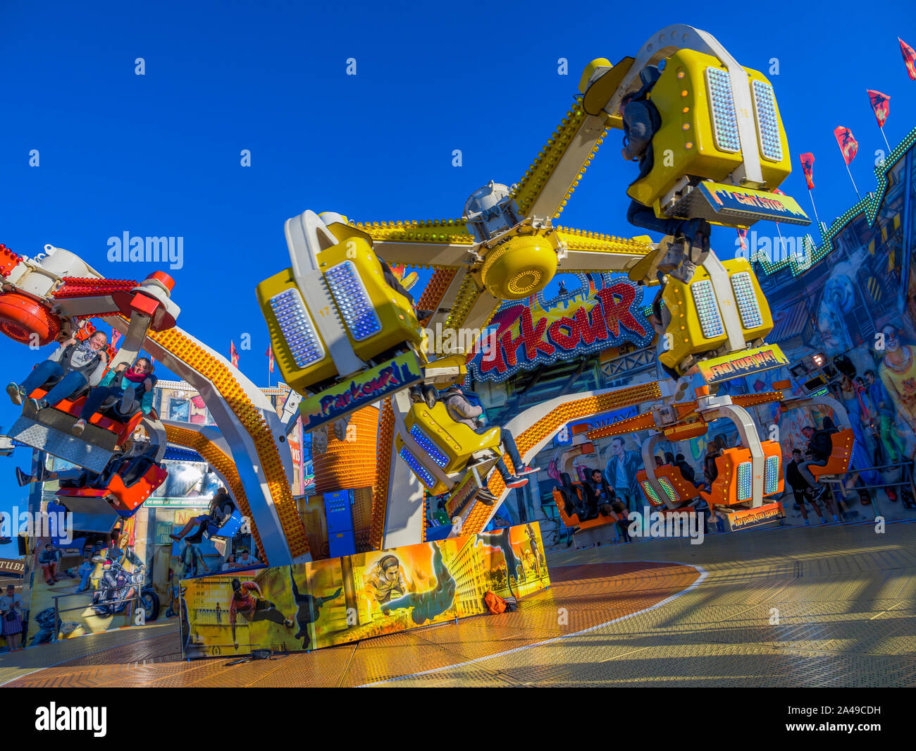 Fun ride on the Oktoberfest, Munich, Upper Bavaria, Bavaria, Germany ...