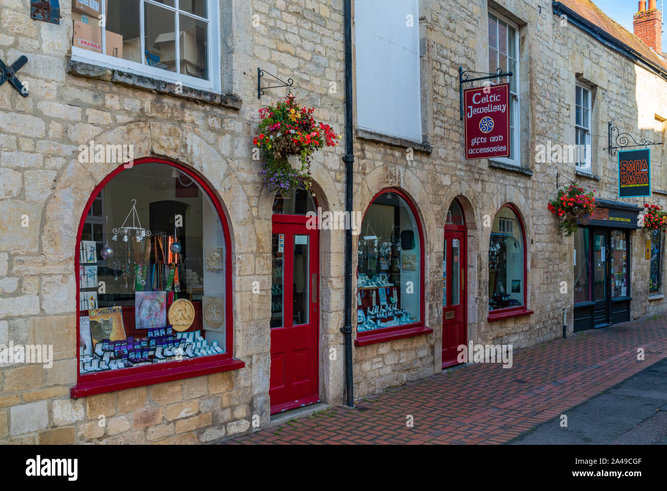 STROUD, UK - SEPTEMBER 23, 2019: Situated below the western escarpment ...
