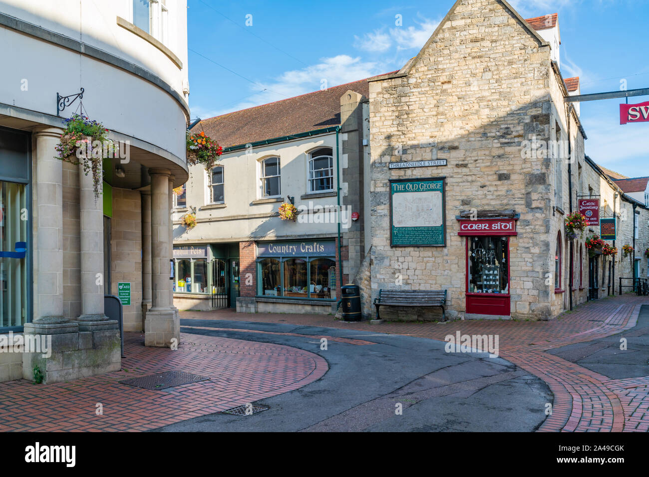 STROUD, UK - SEPTEMBER 23, 2019: Situated below the western escarpment ...