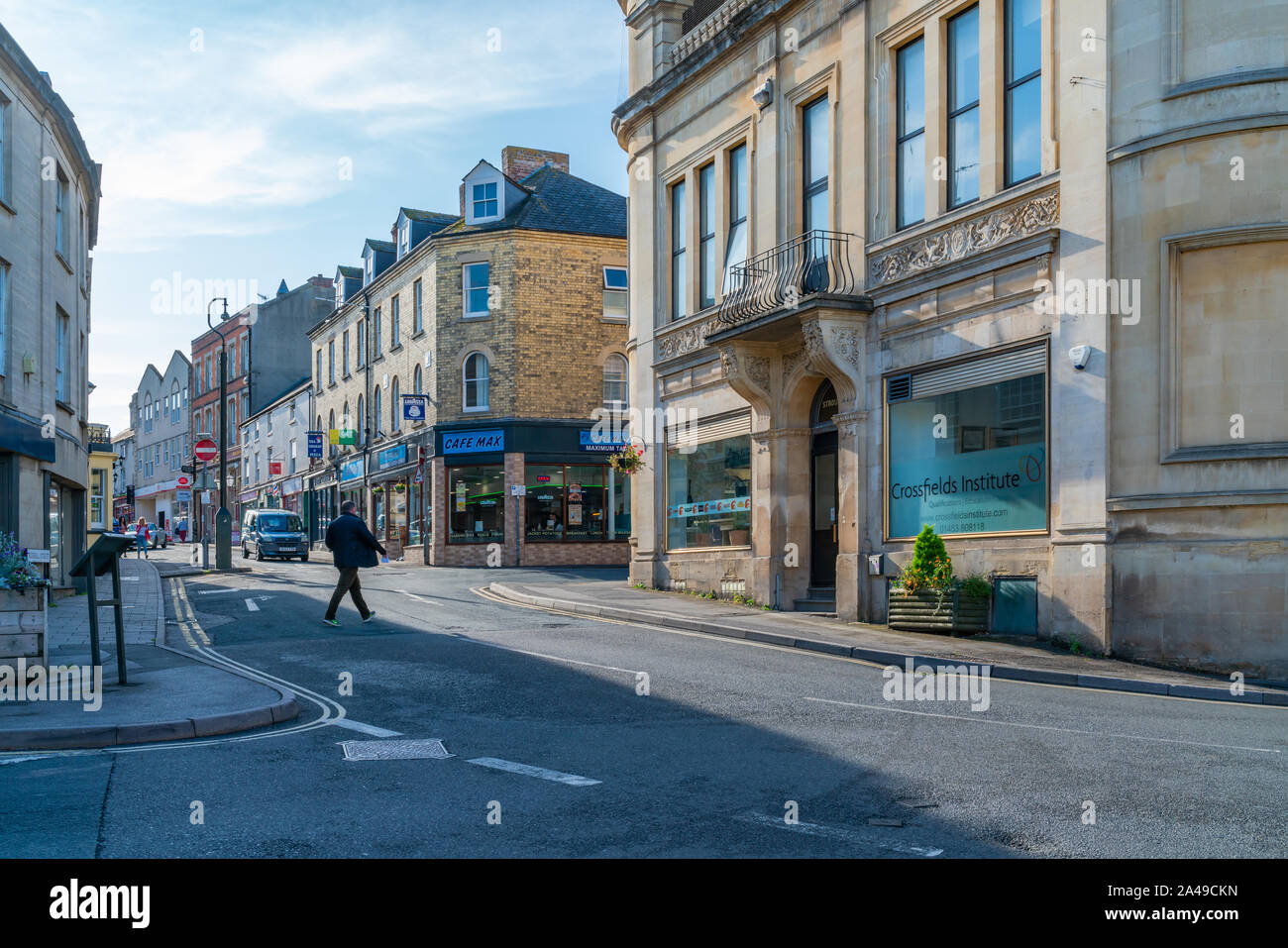 STROUD, UK - SEPTEMBER 23, 2019: Situated below the western escarpment ...