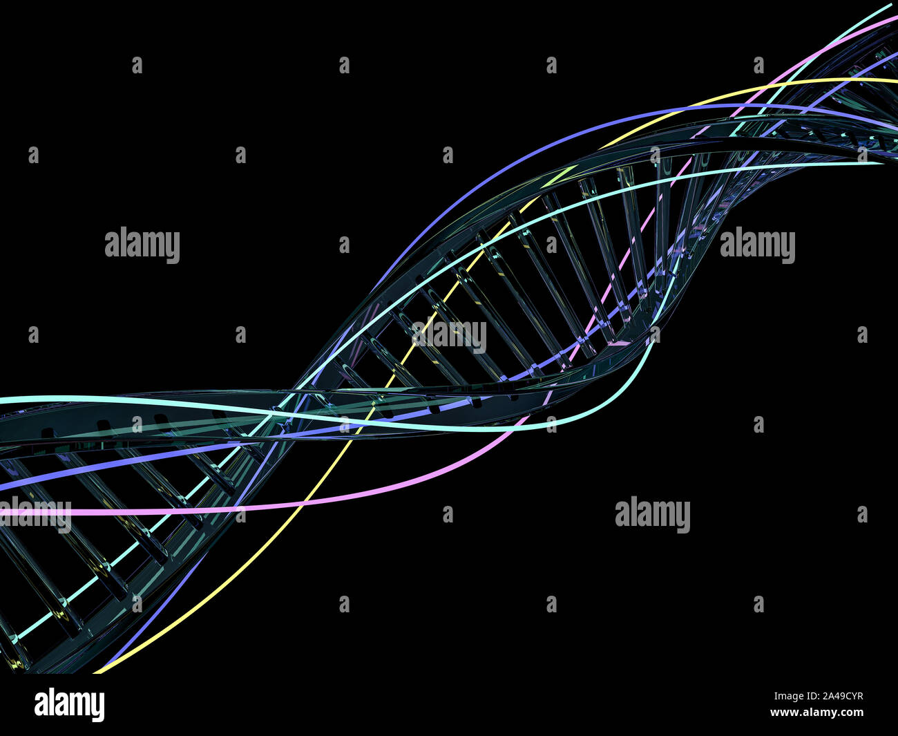DNA chain. Abstract scientific background. Beautiful illustraion ...